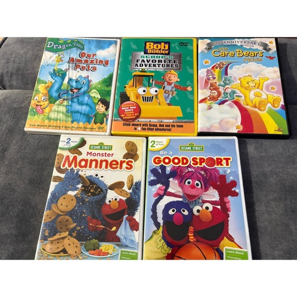 Sesame Street | Media | Kids Dvd Bundle Sesame Street Care Bears Bob ...